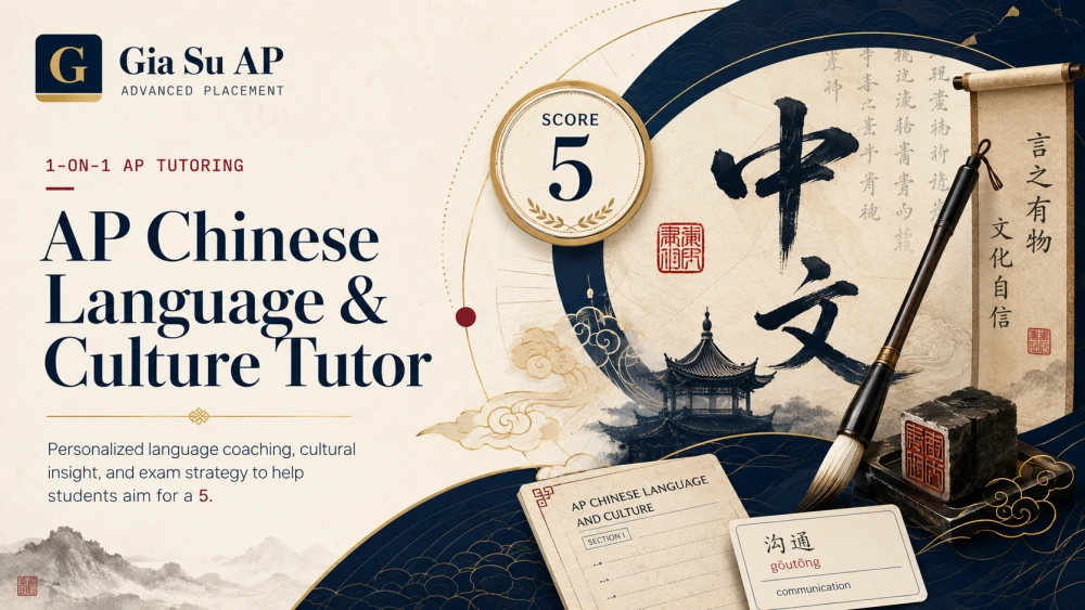 AP Chinese Language & Culture Tutor 1-on-1 | Score 5 - Gia Sư AP