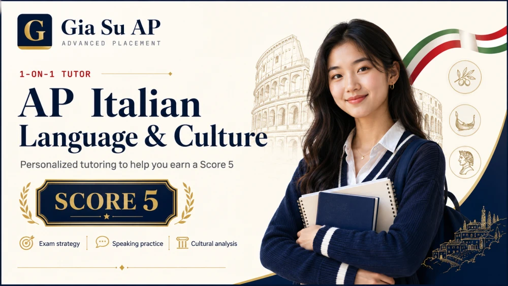 AP Italian Language & Culture Tutor 1-on-1 | Score 5 - Gia Sư AP