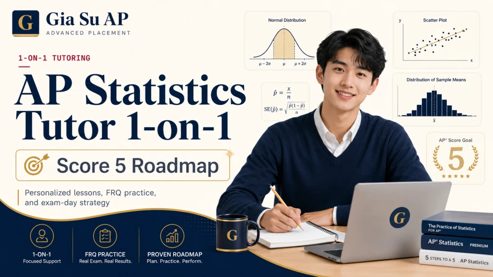 AP Statistics Tutor 1-on-1 | Score 5 Roadmap - Gia Sư AP